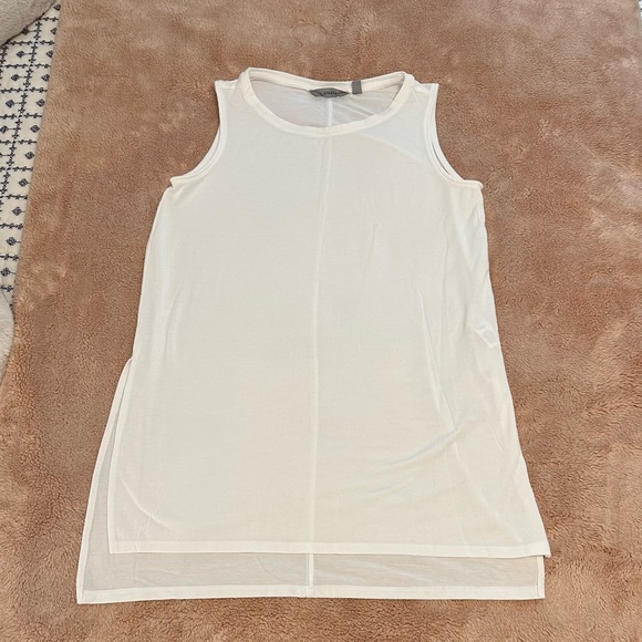 Athleta | Tops | Athleta Long White Tank | Poshmark